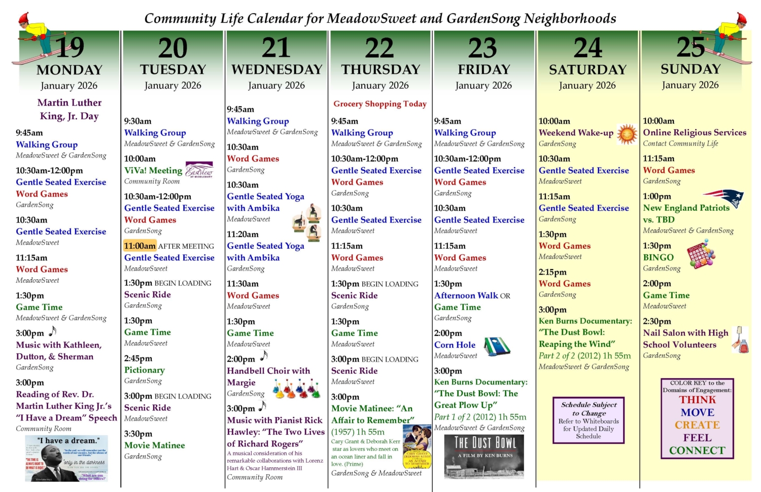 EastView Community Life Calendar - Eastview at Middlebury